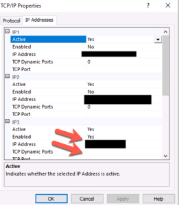 SQL server remote port 1433 - Why is it not listening?